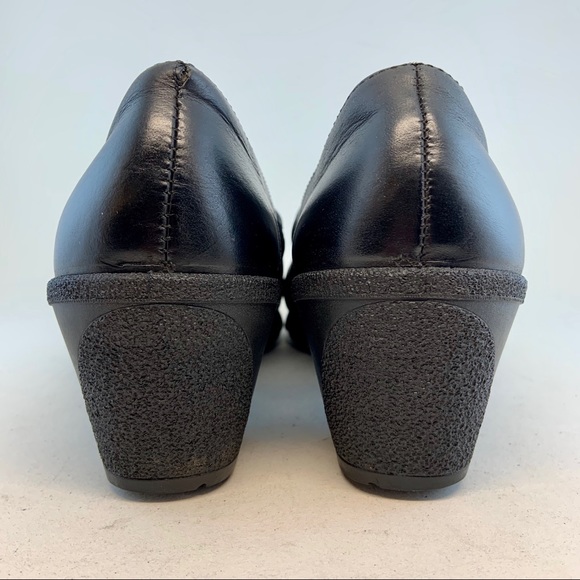 Romika | Shoes | Romika Black Citydress Loafers Heels Size 4 9 95 ...